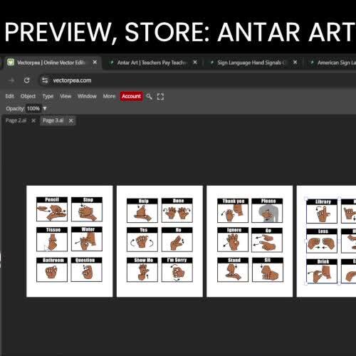 American Sign Language Editable Hand Signals Posters , ASL Classroom ...