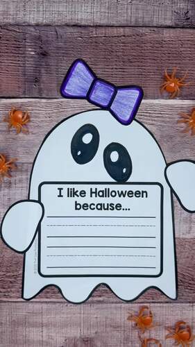 Easy Ghost Craft Writing Activity, Halloween Bulletin Board ...