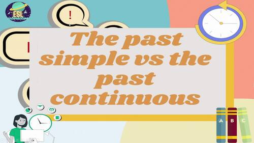 The Past Simple VS The Past Continuous ESL/ELL PowerPoint for B1/B2 Level