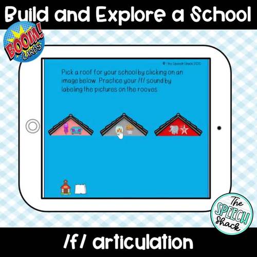 Back to School Articulation BOOM cards™- /f/ by The Speech Shack