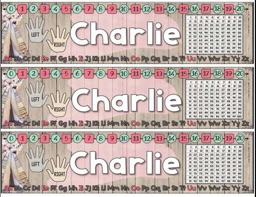 Rustic Tribal Classroom Theme | Editable Desk Name Tags | Back to ...