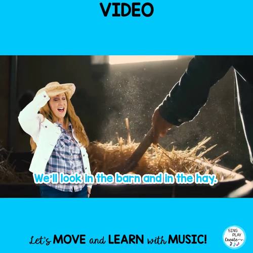 Farm Animal Action Song "What Do the Farm Animals Say?" Literacy, Movement