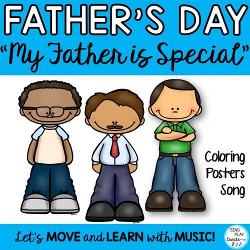 Father's Dad's Day Song/Poem Activities "My Father is Special" {CCSS}