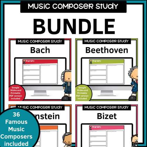 Classical Music Composer Worksheets | Research and Listening Activities ...
