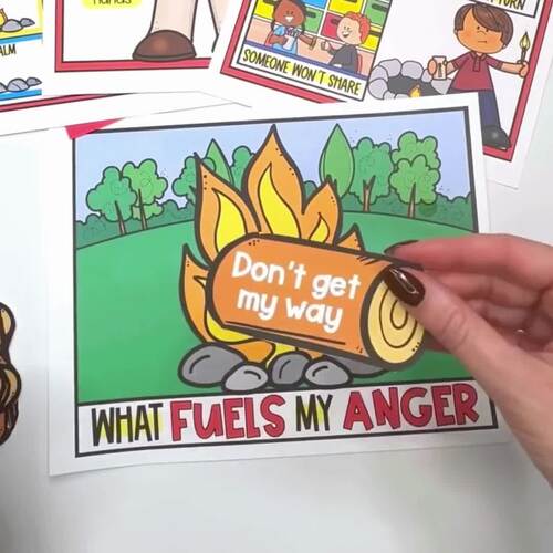 Anger Coping Skills Lesson, Anger Management Activities, Counseling & SEL