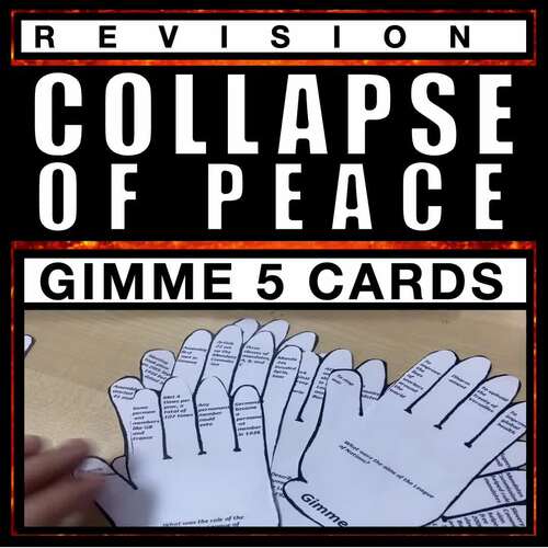 Collapse of Peace Revision Questions | IGCSE 4 Marker Practice | Gr 9–10