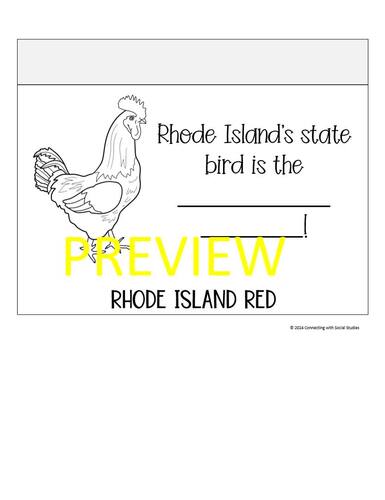 Rhode Island's State Symbols Flipbook by Connecting with Social Studies