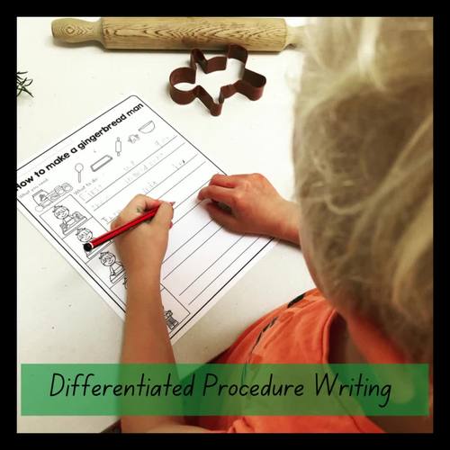 How To Decorate A Gingerbread Man | Differentiated Procedure Writing ...