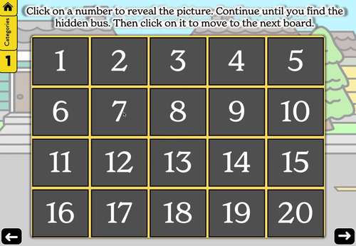 School Bus Language - Vocabulary Game - PowerPoint & Boom Cards™