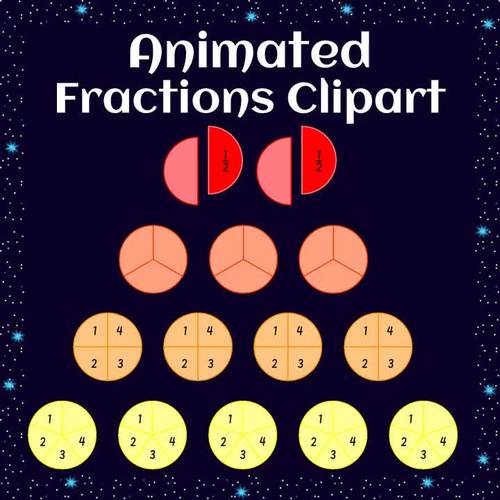 Animated GIF Separated Circle Fractions Clipart by Colleen's Cosmic ...