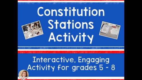 Constitution Stations Interactive Activity by giftedguru | TpT