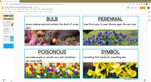 Reading Comprehension Passages for Spring with Questions by Resource Ranch