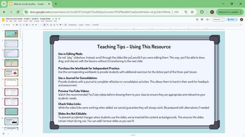 Grade 3 - Systems Unit - Google Slides Lessons - Alberta 2025 Social ...