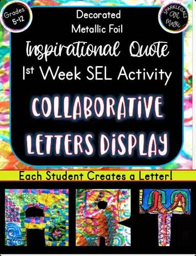 Metallic Positivity Quote! SEL Art Activity! Marker Drawing Lesson ...