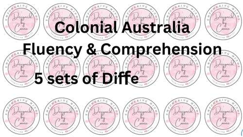 Colonial Australia Differentiated Fluency & Comprehension by Designed ...