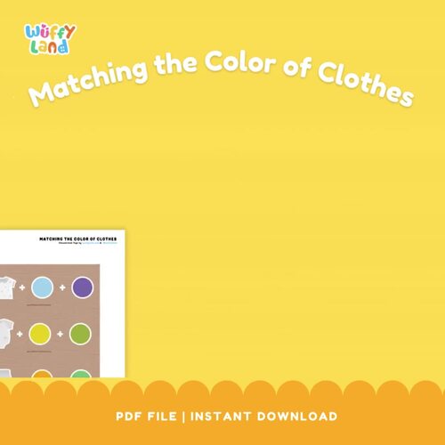 Matching The Color of Clothes, Color Matching, Clothes Vocabulary ...