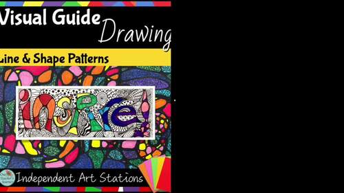 Neurographic Words Visual Art Project a Back to School Drawing Guide