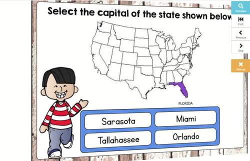 Southeast Region States and Capitals Boom Cards - Digital Test Prep ...