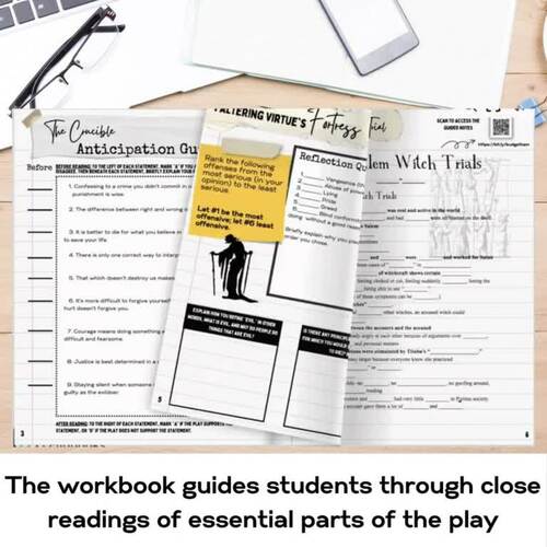 The Crucible Full Teaching Unit Printable Interactive Notebook | TPT
