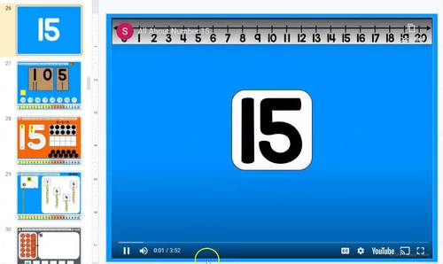 Digital Teen Numbers for Google Slides: 11-20 - Math Centers by My ...