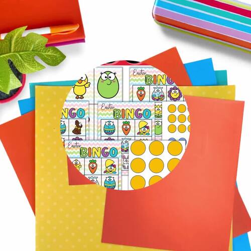 Easter Bingo Cards 3X3 by Home Learners Hub | TPT