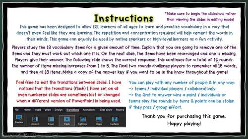 Christmas | English Vocabulary Memory Game PPT | Kim's Game /What's ...