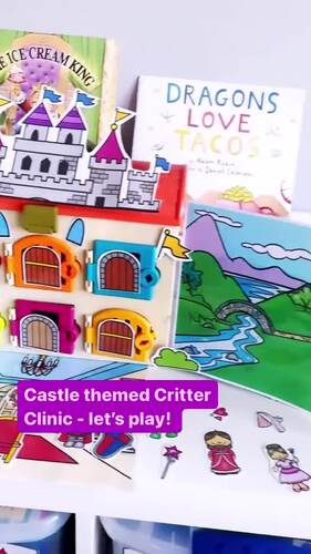 Castle Speech and Language Therapy Toy Companion for the Critter Clinic