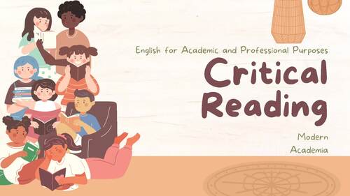 Critical Reading Powerpoint Presentation by Modern Academia | TPT