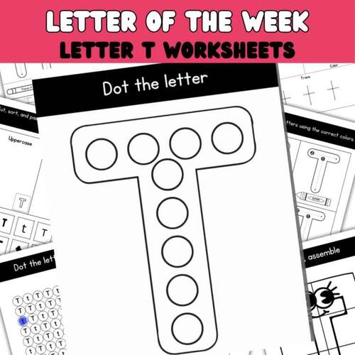 Letter T activities | Letter T pages| Letter worksheets | Uppercase ...
