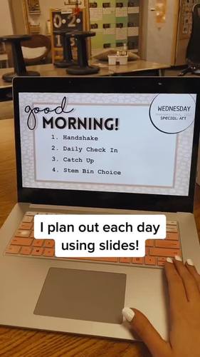 Classroom Slides Set Neutral Patterned Daily Google Slides | TPT