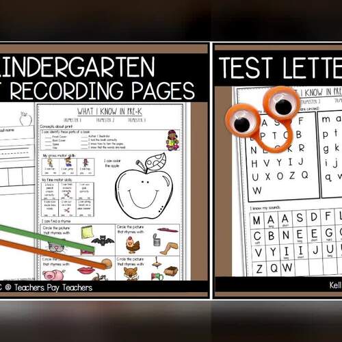 Assessments Tracker For Pre Kindergarten PreK CCSS Aligned Year Long Tests