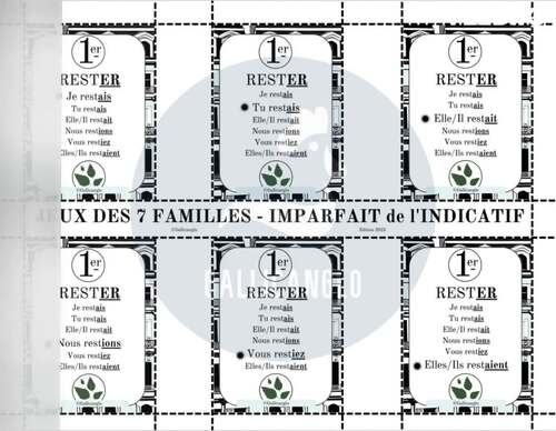 FRENCH Imperfect tense Imparfait de l'indicatif Center Game with ...