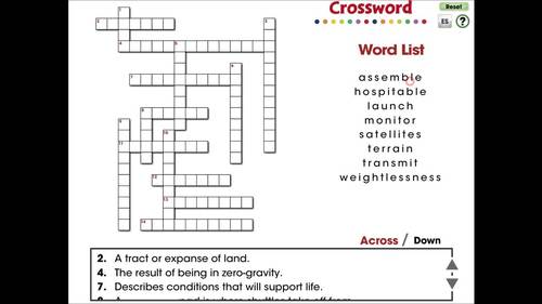 Space Travel & Technology: Crossword - PC Gr. 5-8 by CCP Interactive
