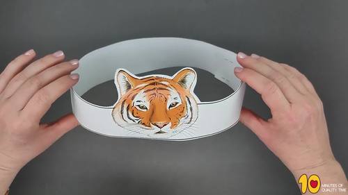 Tiger Paper Crown by 10 Minutes of Quality Time | TPT
