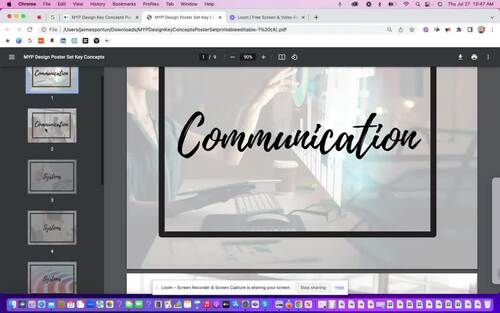 MYP Design Key Concepts Poster Set, printable, editable by That'll Teach Em