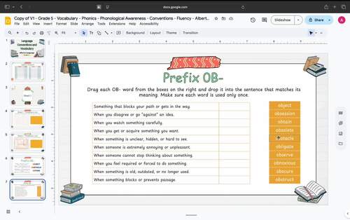 Grade 5 - Conventions & Vocabulary - Google Lesson Slides - Alberta ...