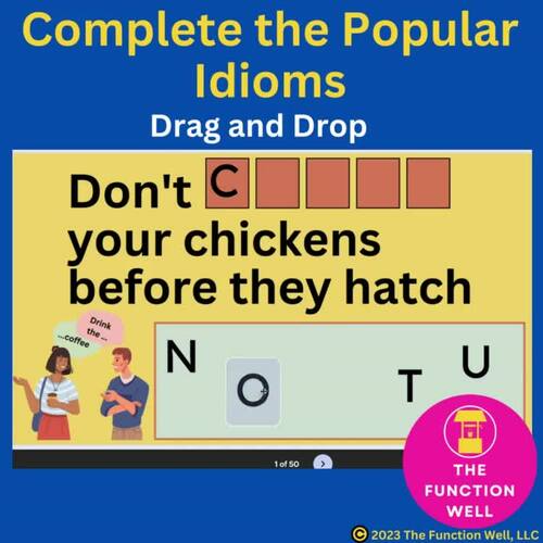 BUNDLE Complete the Popular Idioms (Set 1) - Aphasia Activity- Adult ...