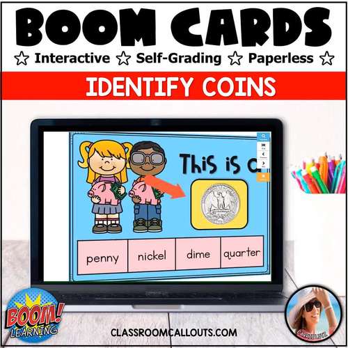 Identify Coins Count Coins Boom Cards Bundle | TpT