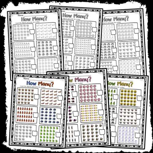 Counting Objects | How Many? 21-30 | Counting Ten Frames, Fingers ...