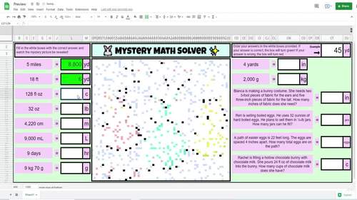 Spring & Easter - Measurement - 5th Grade - Digital Math Activity ...