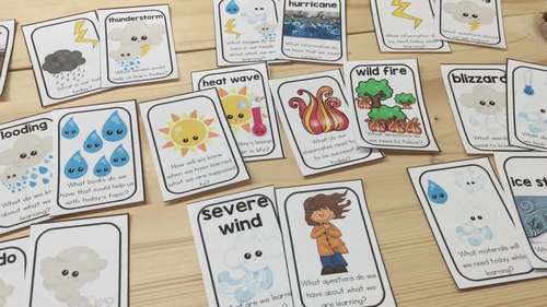 Severe Weather Partner Pair Cards with Engagement Questions by Amy ...