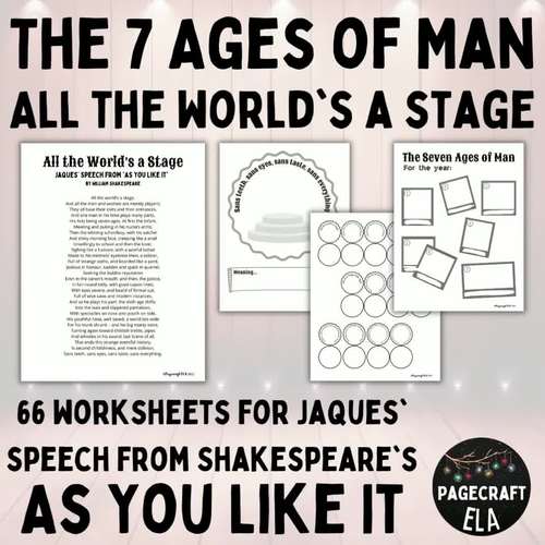 All the World's a Stage | The Seven Ages of Man | Differentiated ...