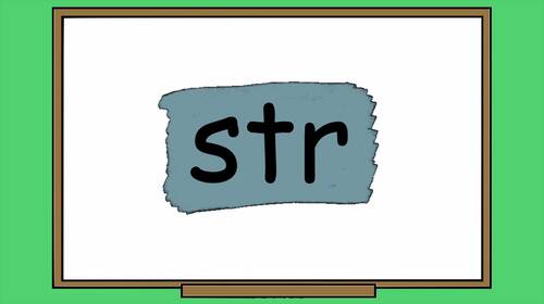 3-Letter Consonant Blends Printable Worksheets & Lesson SHR, STR, SPR ...