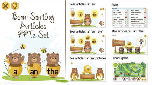 Bear Sorting Articles SET №15 by English PROPS | TPT