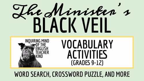 "The Minister's Black Veil" by Nathaniel Hawthorne Vocabulary ...