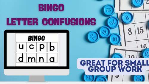 Bingo Letter Reversal Activities b/d Confusions by Kreative Kid Solutions