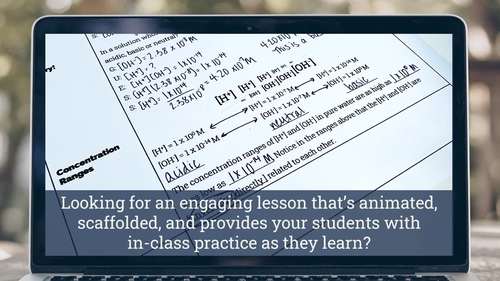 Acids and Bases pH Calculations - guided notes editable chemistry ...