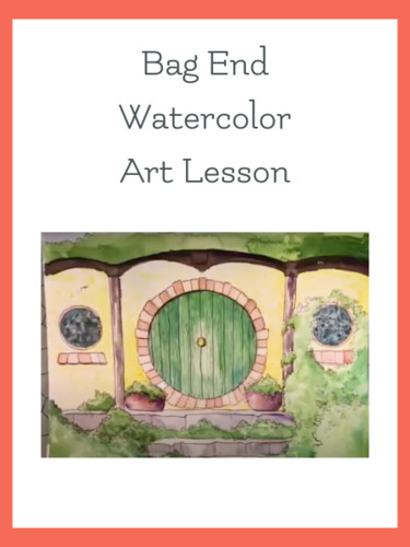 The Hobbit Bag End Watercolor Art Lesson | TPT