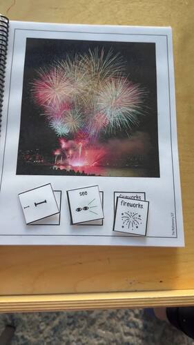 I SEE 4TH OF JULY Core Word AAC Book Vocabulary & Letter Formation ...