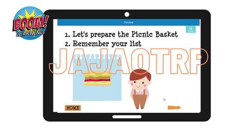 Spring Picnic Following Directions - Boom Cards Distance Learning by ...